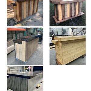 The Buffet Smooth Top 2 Level Indoor Bar, Industrial Bar, Garage Bar ...