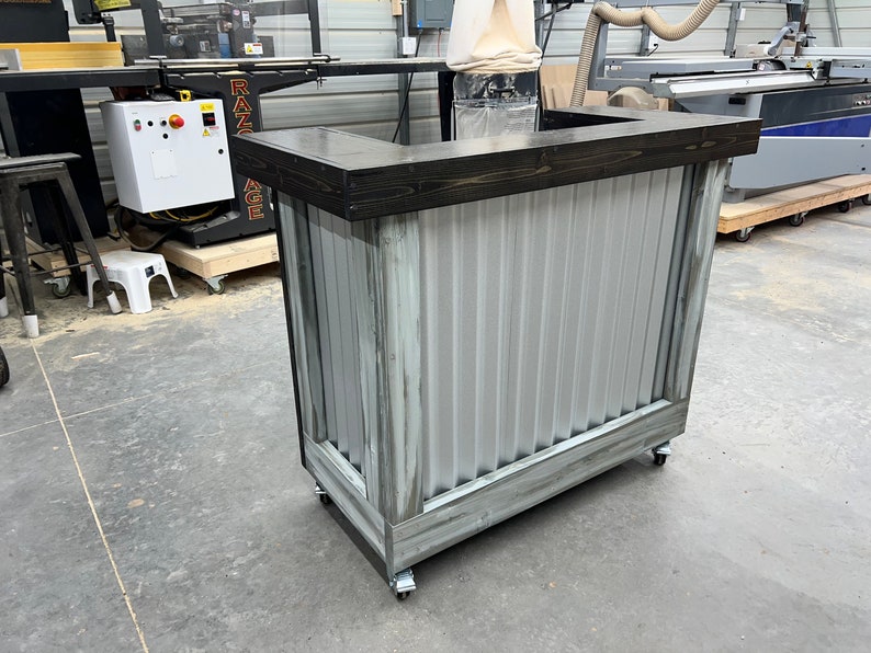 Metal Mobile Hostess Stand With 3 Shelves - Etsy