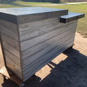 Coffee Shop Small Plank Top Solid Wood Counter With ADA Drop - Etsy