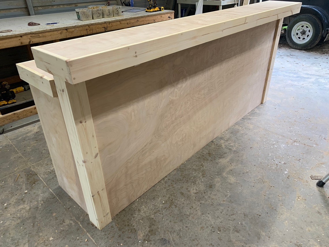 Unfinished Plywood Buffet 2 Level Contemporary Style Wood - Etsy