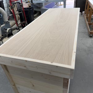 Unfinished Mobile Welcome Desk With 3 Shelves and Locking Wheels - Etsy