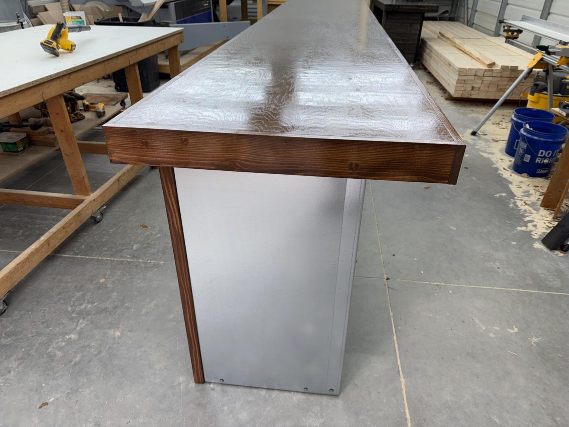 Flat Steely Large Modern Industrial Sales Counter - Etsy