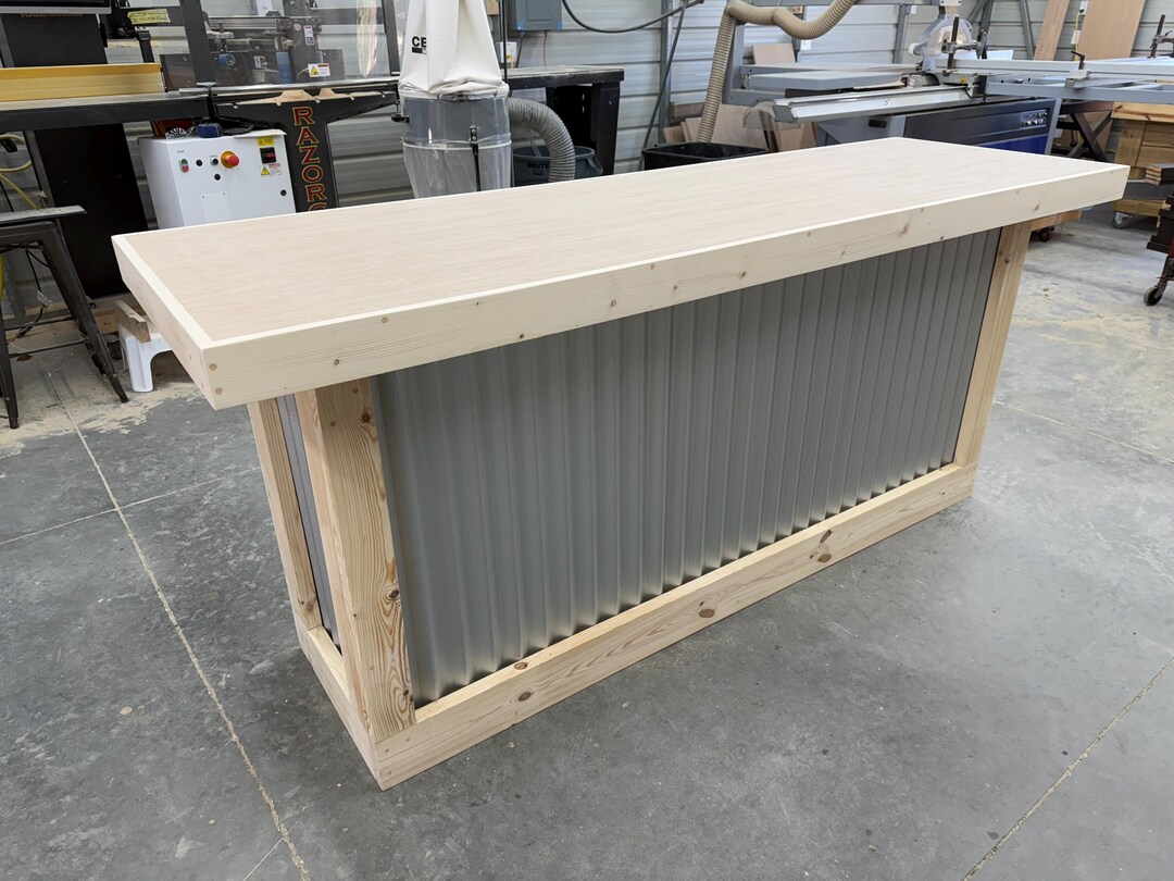 Metal Straight Ace Indoor Home Bar Unfinished - Etsy