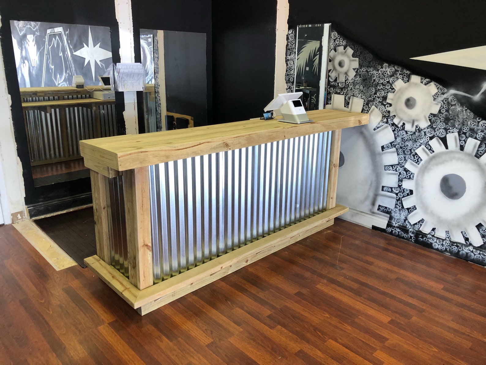 Kitchen Metal Straight Outdoor Rustic Bar - Etsy