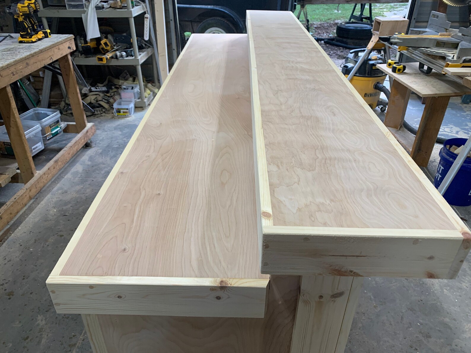 Unfinished Plywood Buffet 2 Level Contemporary Style Wood - Etsy