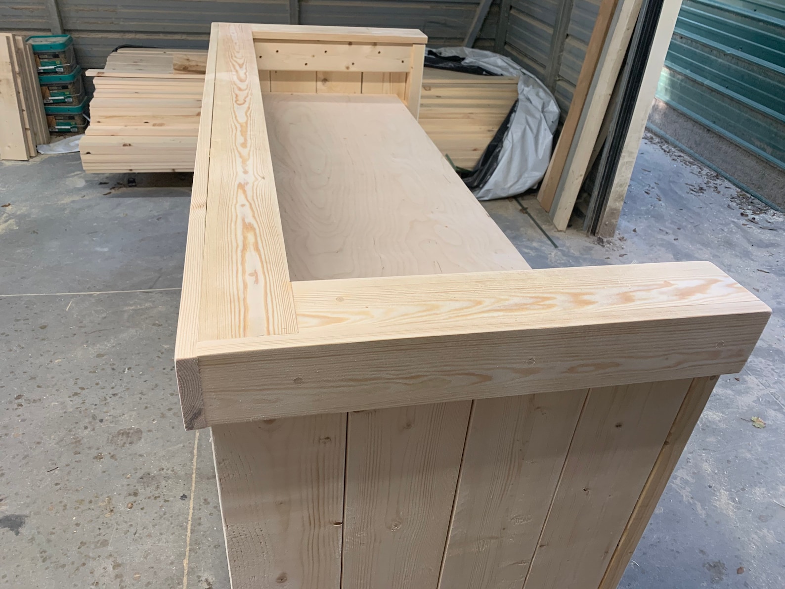 Unfinished Mobile Hostess Stand With 3 Shelves - Etsy