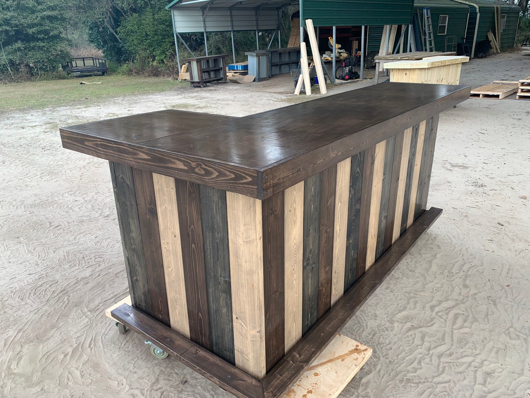 Original L-shape Indoor Home Bar - Etsy