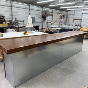 Flat Steely Large Modern Industrial Sales Counter - Etsy