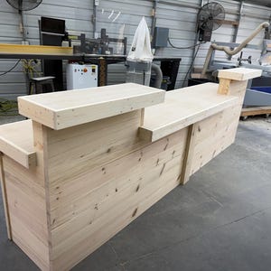 Twin Peaks Large Sales Counter Unfinished - Privacy Towers & ADA Drop ...