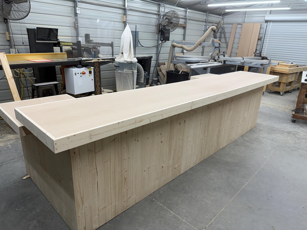 Large U Shape Rustic Retail Counter With ADA Drop - Etsy