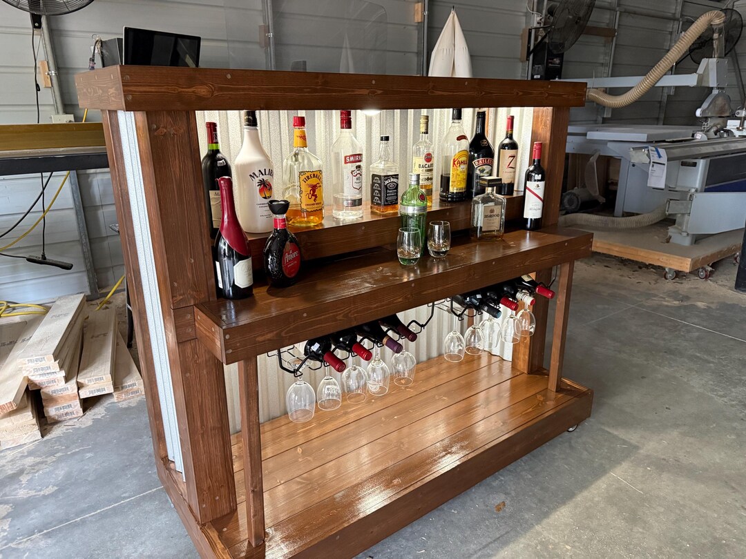 Metal Straight Ace Mobile Back Bar - Etsy