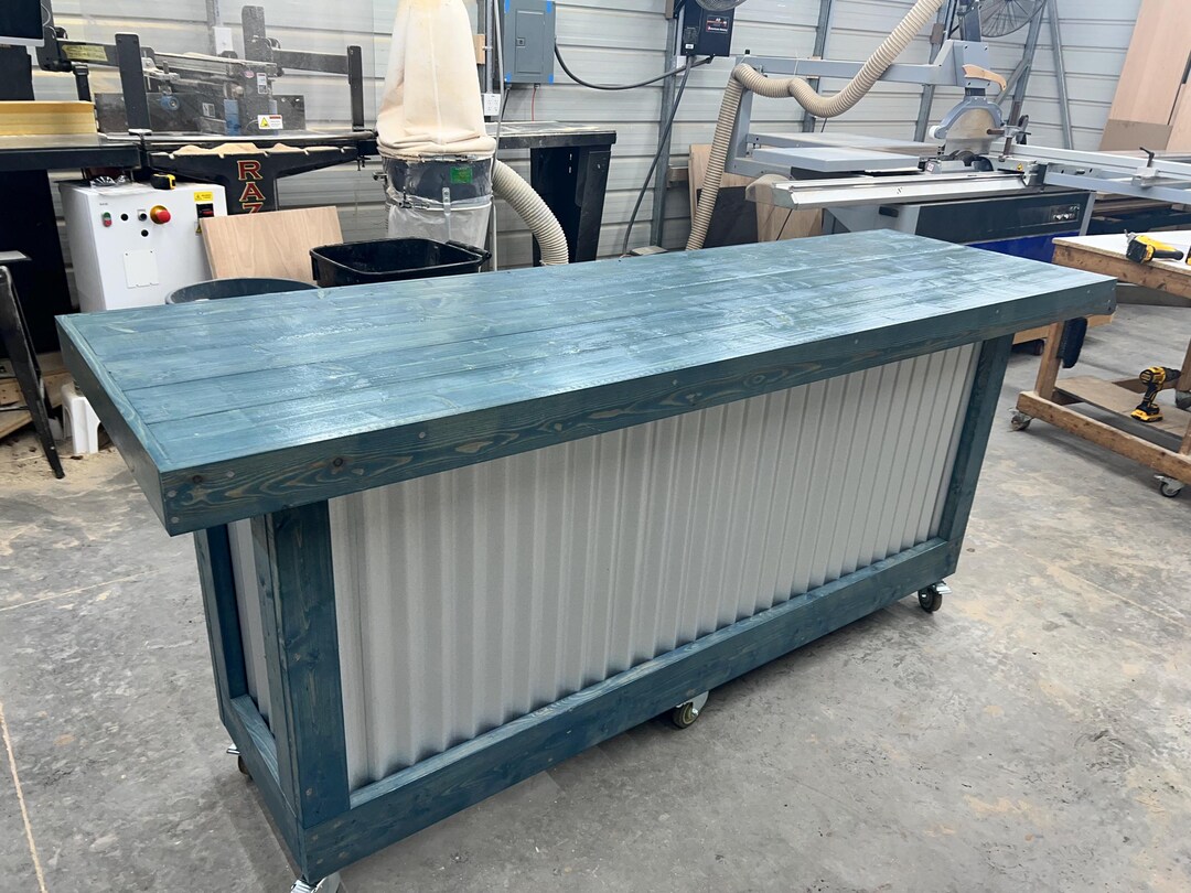 Riveria Metal Covered Patio Home Bar - Etsy