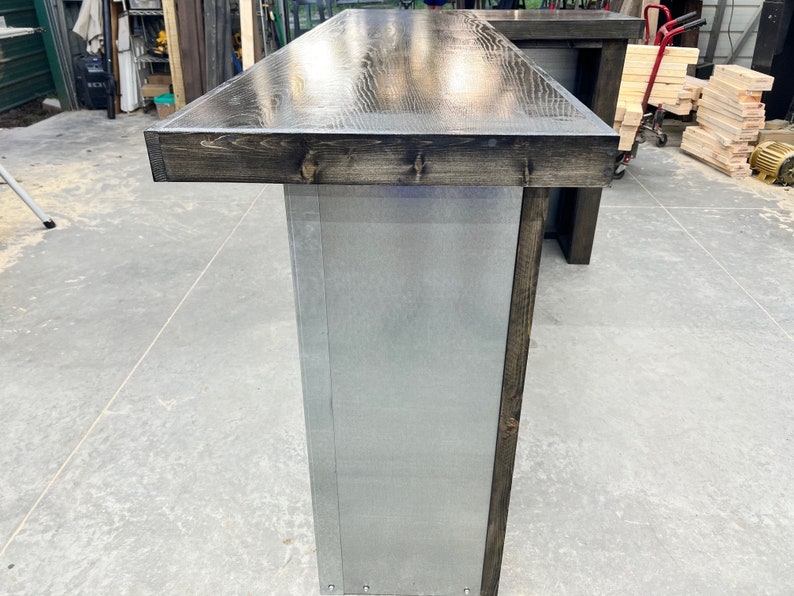 Flat Steely L Shape Metal Indoor Home Bar - Etsy