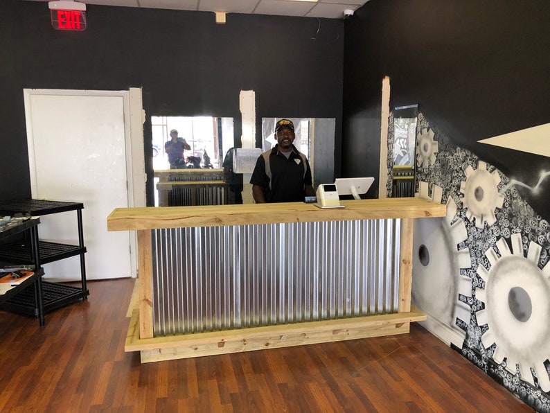 Kitchen Metal Straight Outdoor Rustic Bar - Etsy