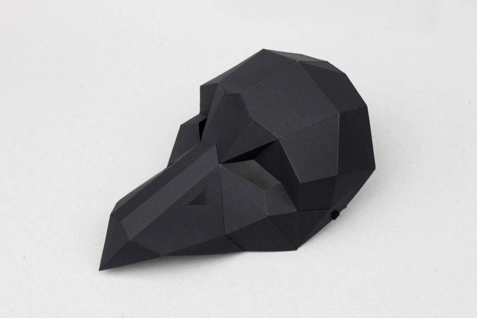 Raven PDF Instant_download Half Head Mask / DIY | Etsy