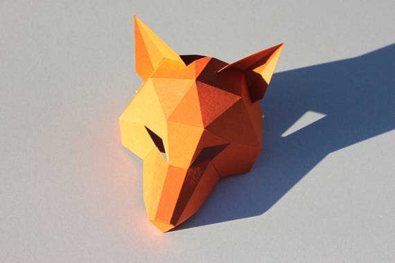 Fox Head Mask Template