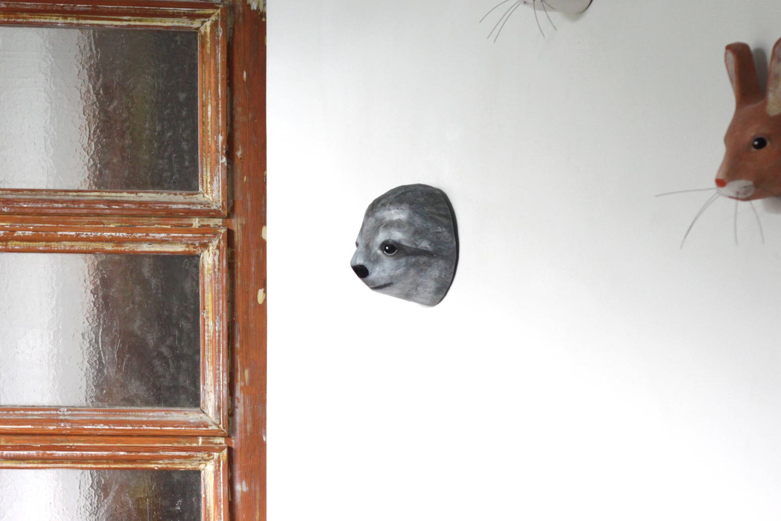 Paper mache Sloth mammal Faux Taxidermy interior wall | Etsy