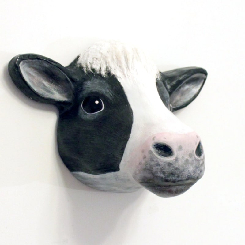 Cow Head Wall Mount - Etsy