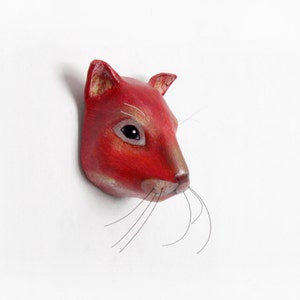 Red Squirrel - Paper Mache Animal Wall Decoration - Etsy