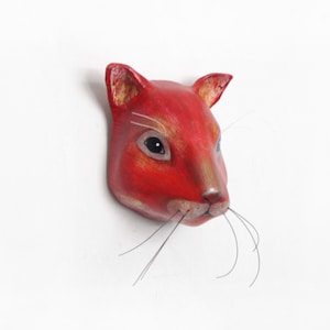 Red Squirrel - Paper Mache Animal Wall Decoration - Etsy