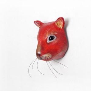 Red Squirrel - Paper Mache Animal Wall Decoration - Etsy