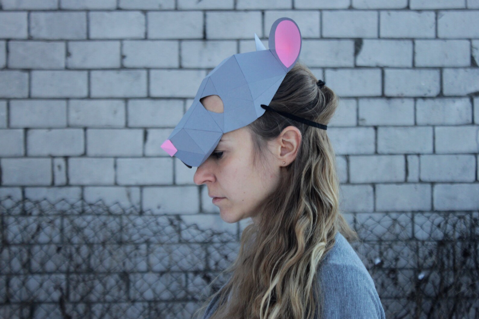 Mouse Mask PDF Instant_download Half Head Mask / DIY | Etsy