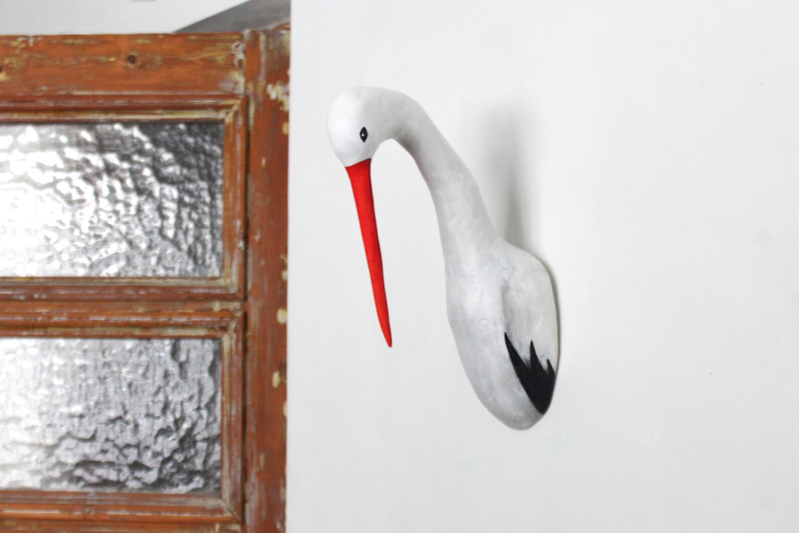 The Stork is Coming Faux Taxidermy Wall Decor - Etsy
