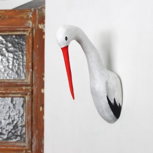 The Stork is Coming - Faux Taxidermy Wall Decor - Etsy