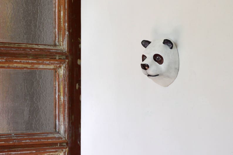 Paper Mache Panda, Faux Taxidermy Interior Wall Decoration ...