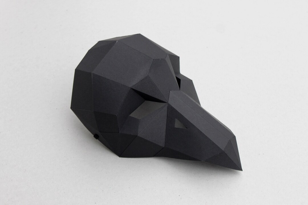 Raven - PDF Instant_download - Half Head Mask / DIY - Etsy