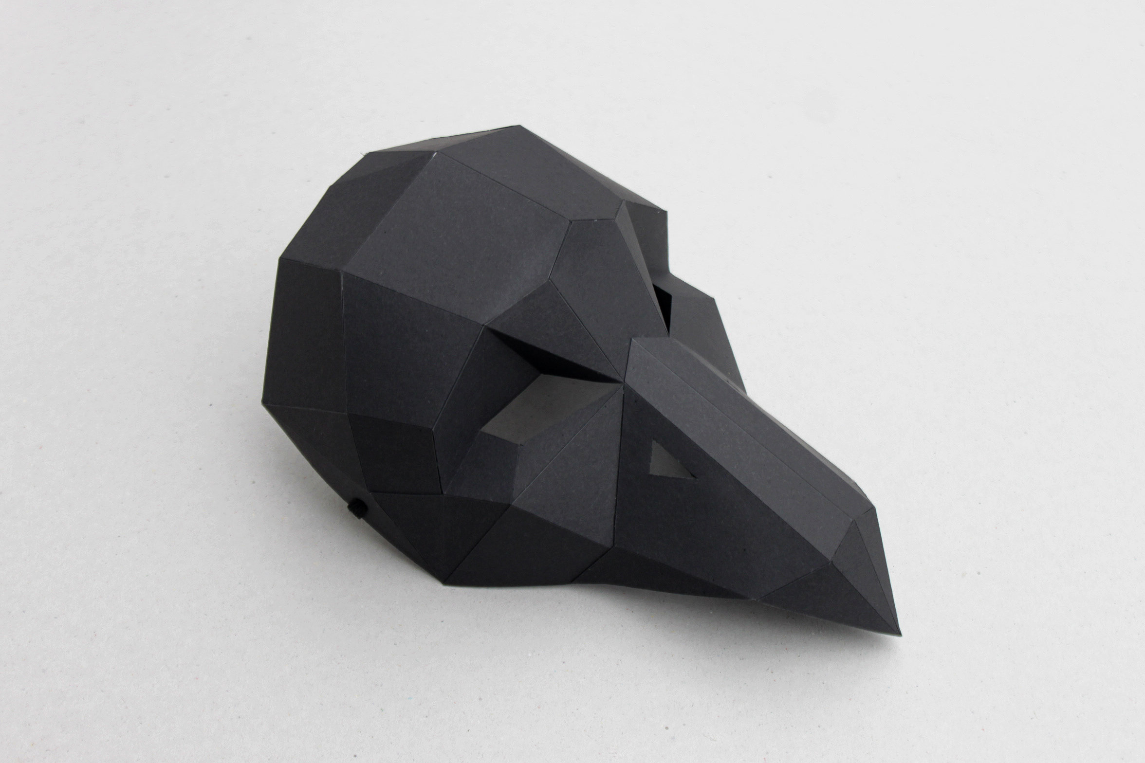 Raven PDF Instant_download Half Head Mask / DIY | Etsy