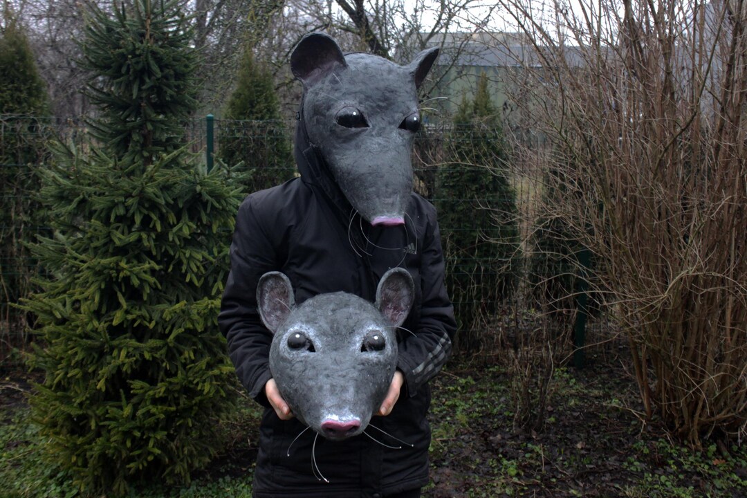 Large Rat Head Size Mask and Tail, Head Sculpture - Etsy