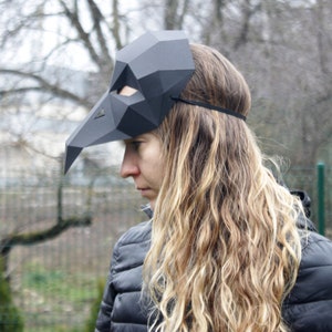 Raven - PDF Instant_download - Half Head Mask / DIY - Etsy