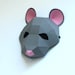 Mouse Mask PDF Instant_download Half Head Mask / DIY - Etsy