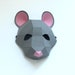 Mouse Mask PDF Instant_download Half Head Mask / DIY - Etsy