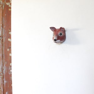 Squirrel - Paper Mache Animal Wall Decoration - Etsy