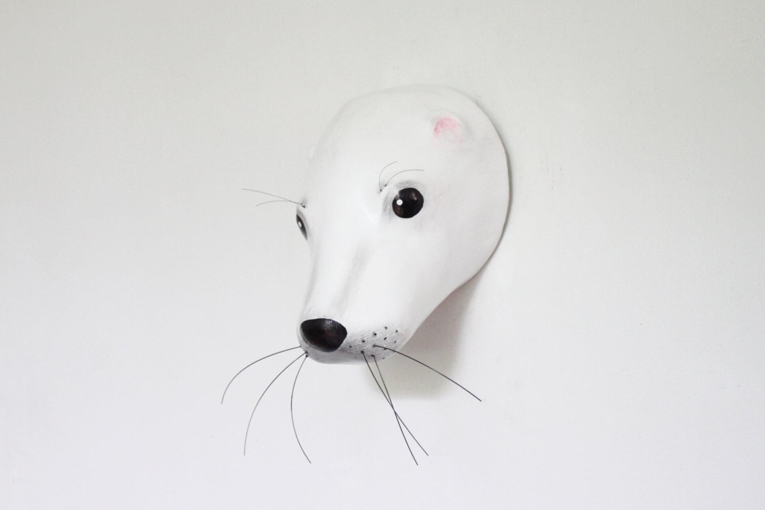 White Seal Paper Mache, Faux Taxidermy Seal Mask, Wall Decoration - Etsy