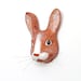 Ruby Red Rabbit Nursery Wall Decor Sculpture - Etsy