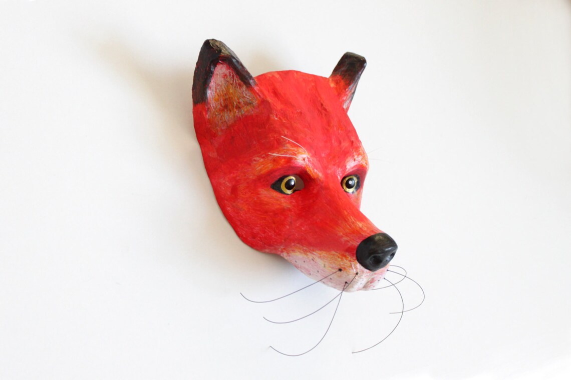 Human Size Fox Head Mask | Etsy