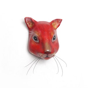 Red Squirrel - Paper Mache Animal Wall Decoration - Etsy