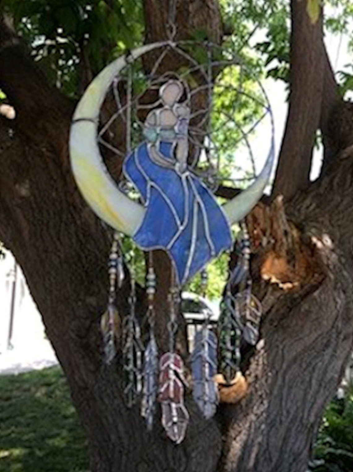 Stained Glass Pattern: Dream Catcher Windchime - Etsy