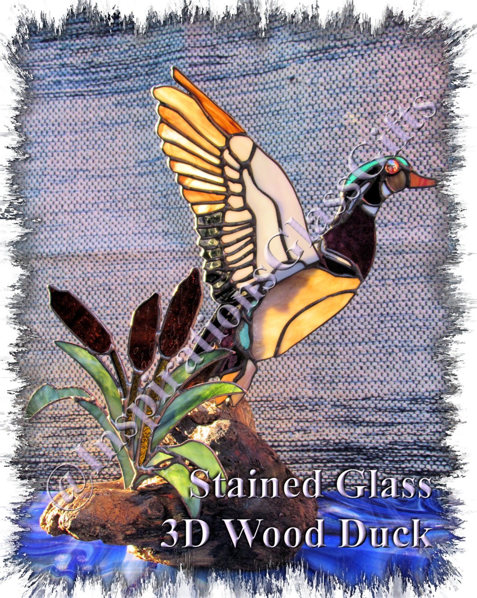 PATTERN: 3D Stained Glass Wood Duck - Etsy