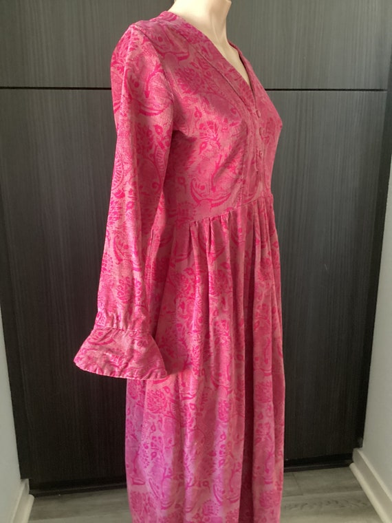 Vintage Laura Ashley Heraldic Beast Print Dress Rare - Gem