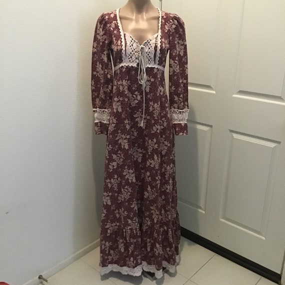 Vintage Gunne Sax Black Label Maxi 1970s Rare Boho Hippie - Etsy