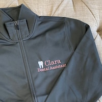 Personalized Embroidered Dental Fleece Jacket for Women | Custom ...