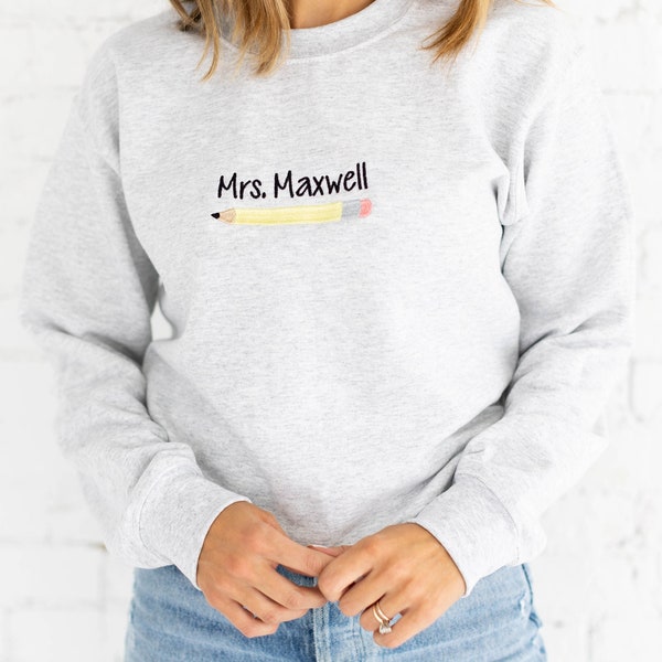 Teacher Crewneck Etsy