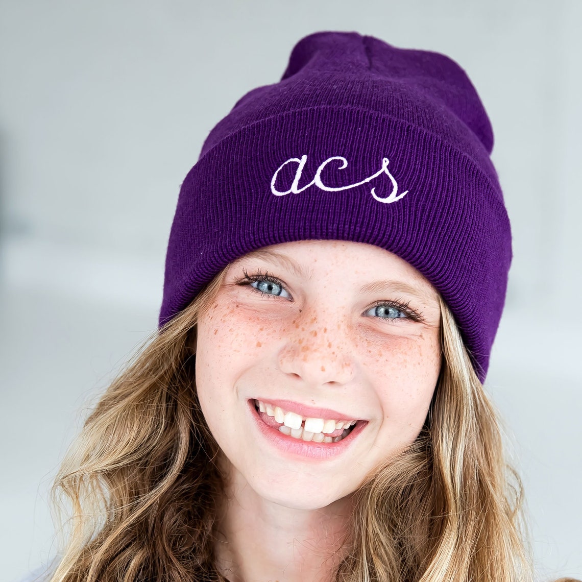 Kids Personalized Beanie Youth Customized Hat - Etsy