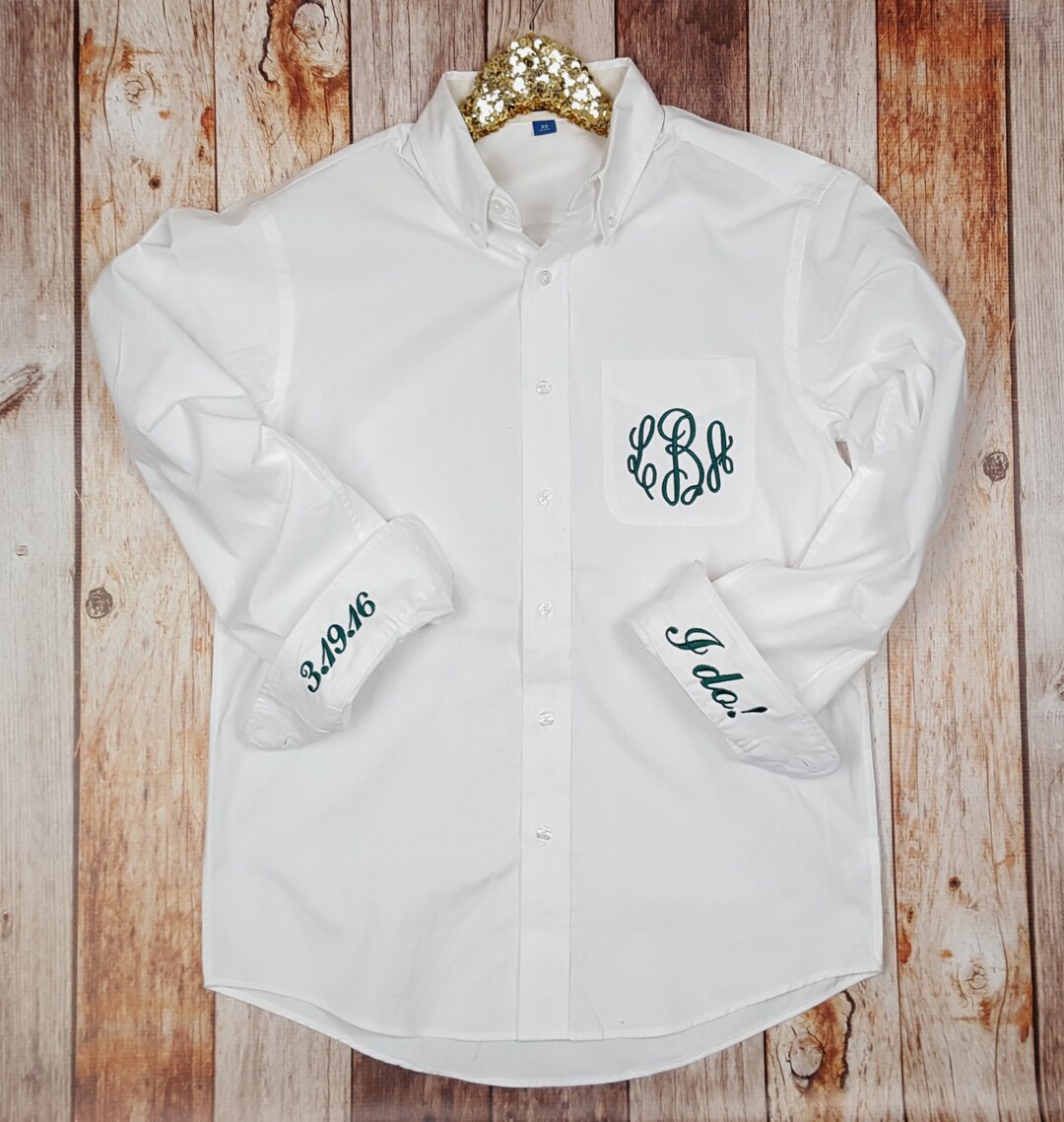 Cuff and Pocket Monogrammed Button Down Multiple Colors Bridesmaid ...