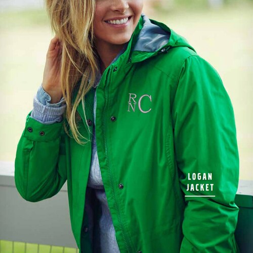 Monogrammed Rain Jacket Women Personalized Rain Coat - Etsy
