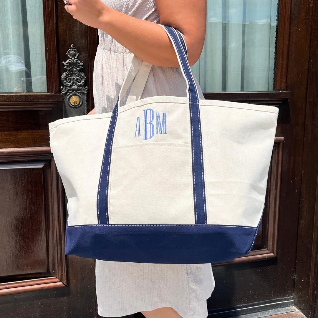 Custom Boat Tote Bag Canvas Tote Bag Custom Text Tote Gift for Her ...